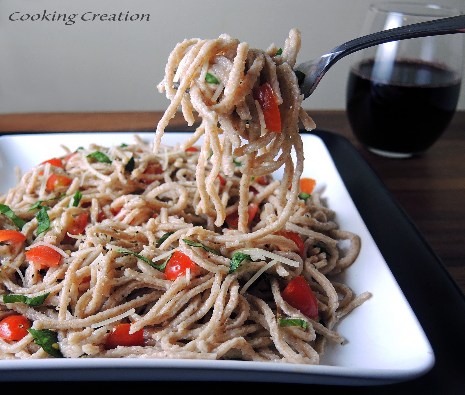 Cooking Creation: Homemade Whole Wheat No Yolk Pasta