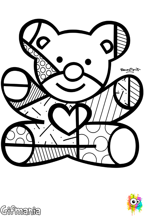 Romero Britto Coloring Pages - Coloring Pages