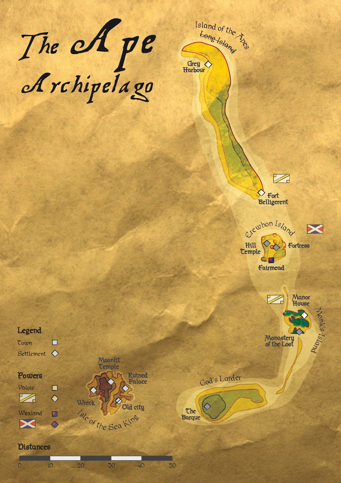 The Things We Do for XP: Pirate Wavecrawl - ape archipelago map