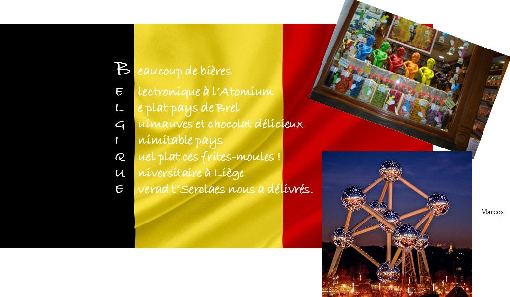 L'atelier FLE: 3ºESO - Les acrostiches, les pays francophones
