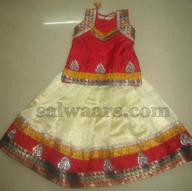 Traditional Kids Pavada - Indian Dresses