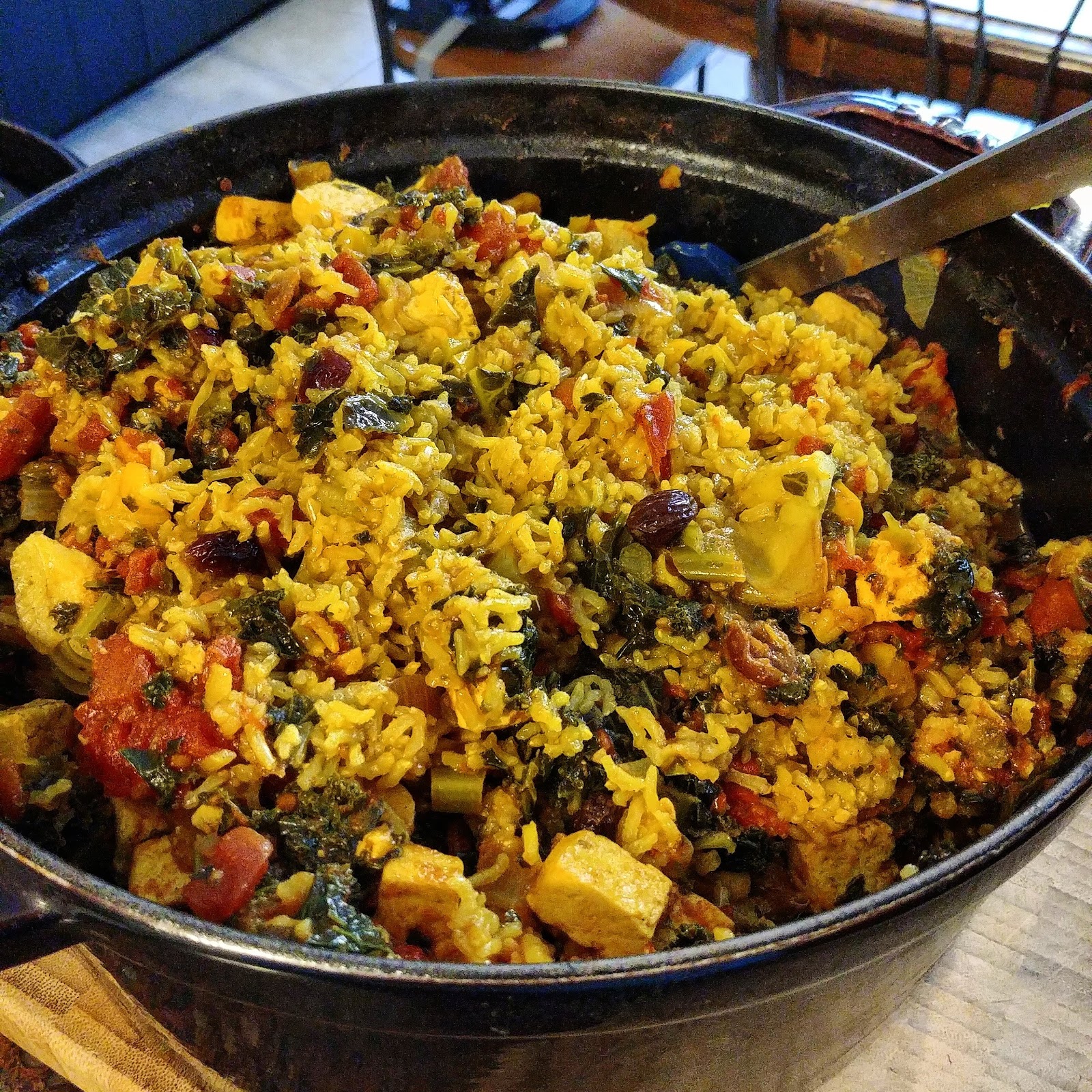 Moroccan Braised Vegetables with Tofu and Rice | What Smells So Good?