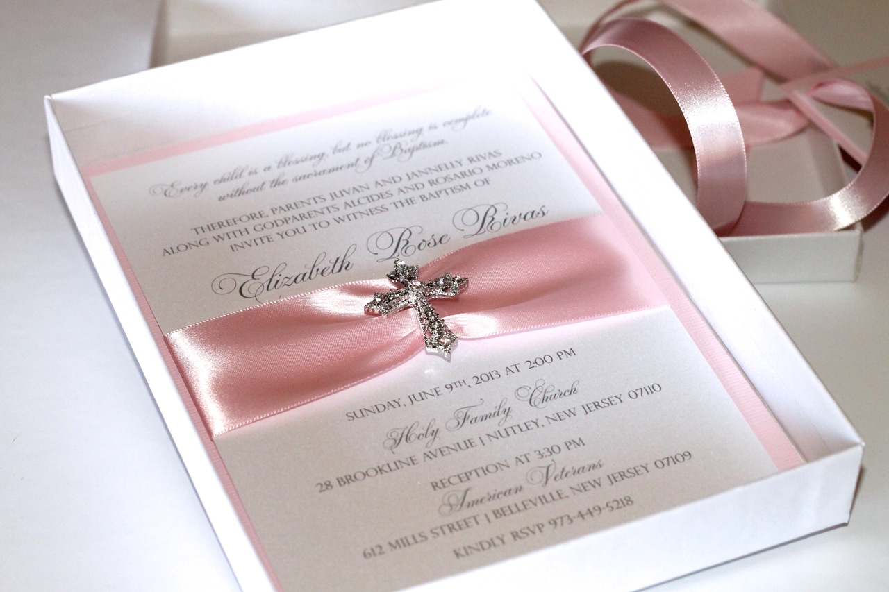 Embellished Paperie: Custom Boxed Baptism Invitations