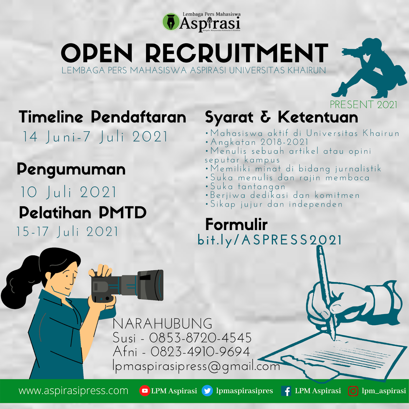 Open Recruitment LPM Aspirasi 2021