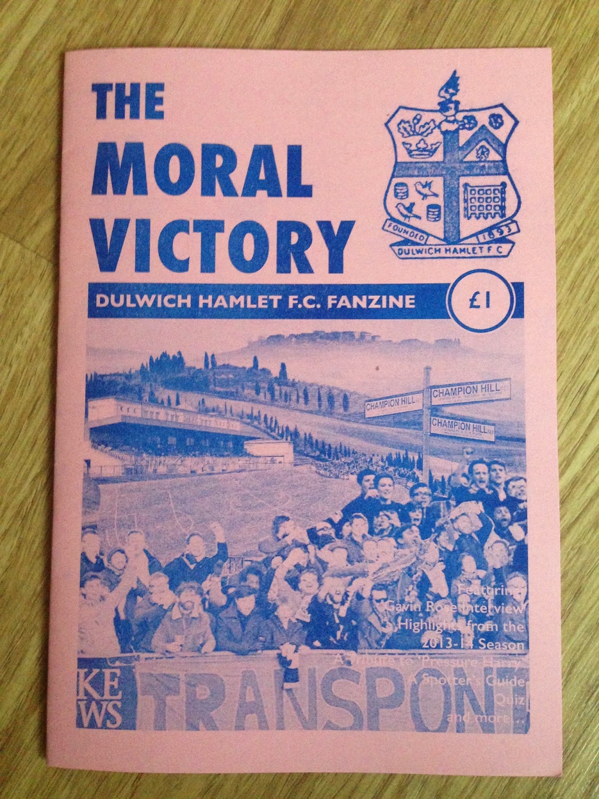 Salford Zine Library: New In: The Moral Victory - A Dulwich Hamlet FC ...