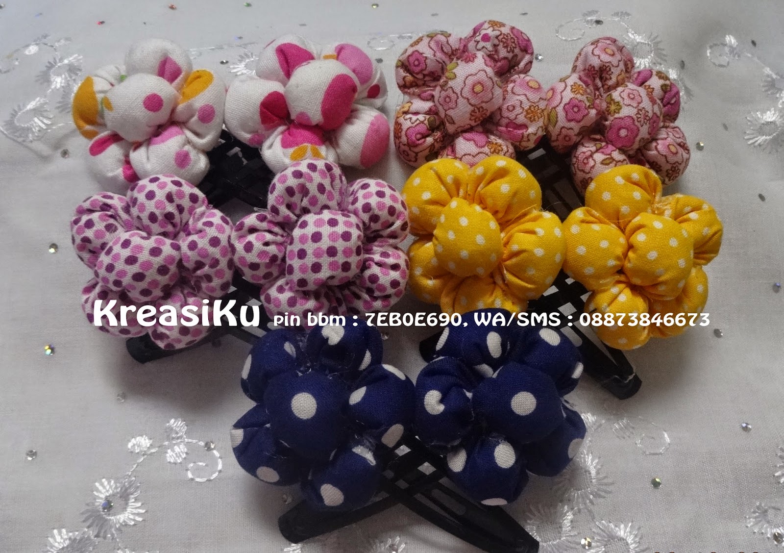 KreasiKu Handmade & Craft: Jepit Bunga Perca