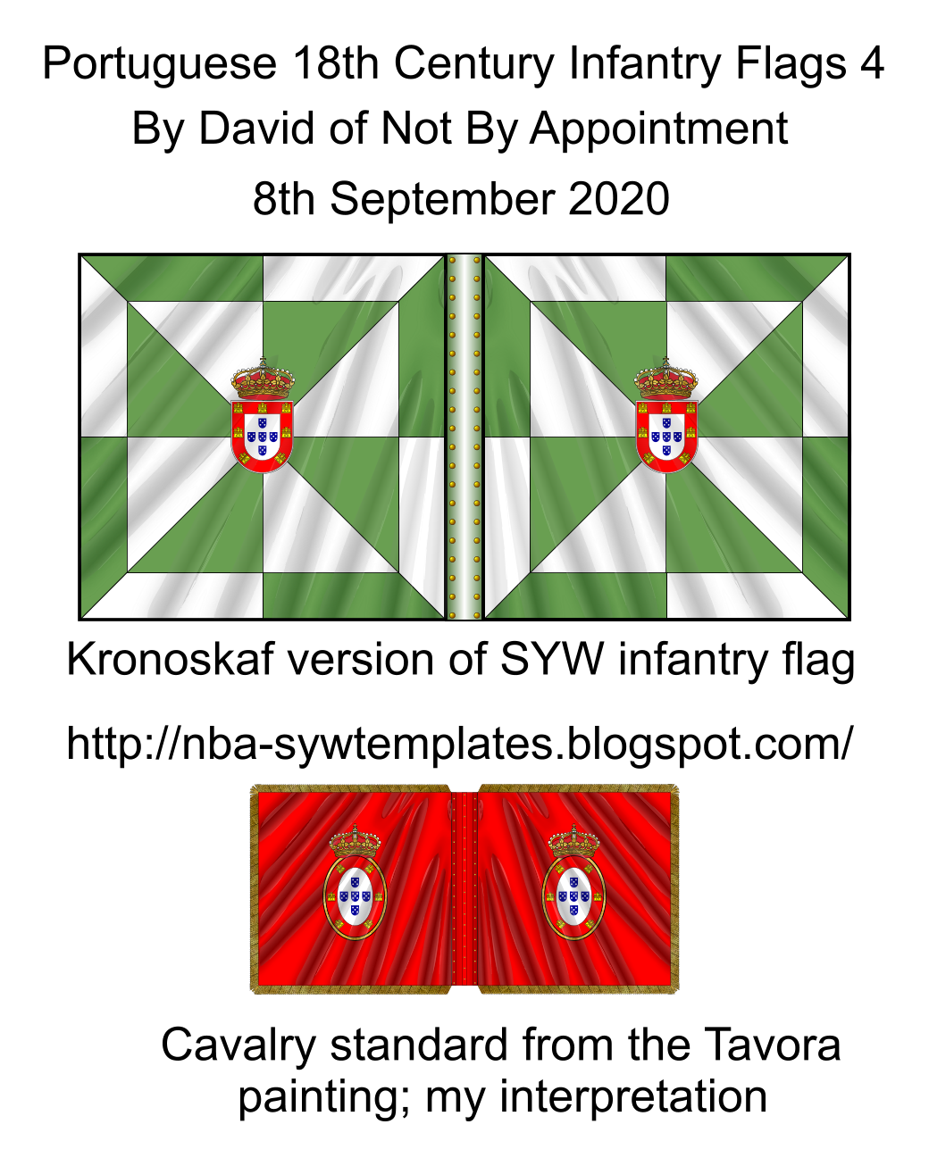 Not By Appointment: Portuguese Infantry Flags of the 18th Century - Batch 4