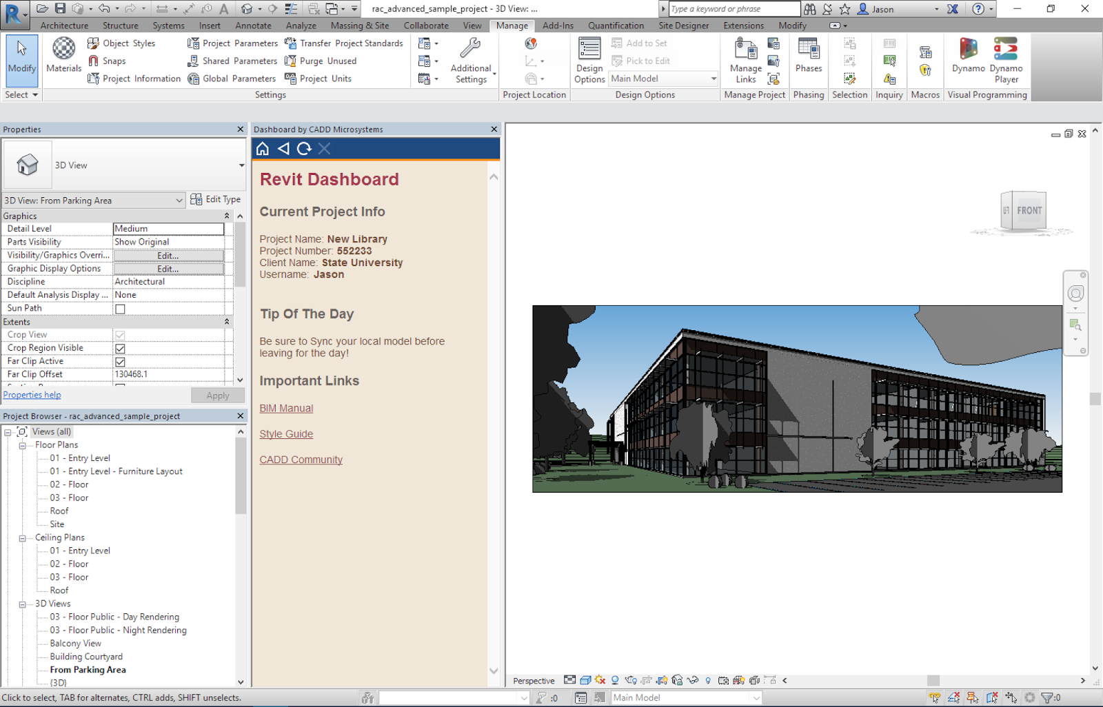 Revit Add-Ons: Free CADD Dashboard for Revit – A Docked Web Page Live ...