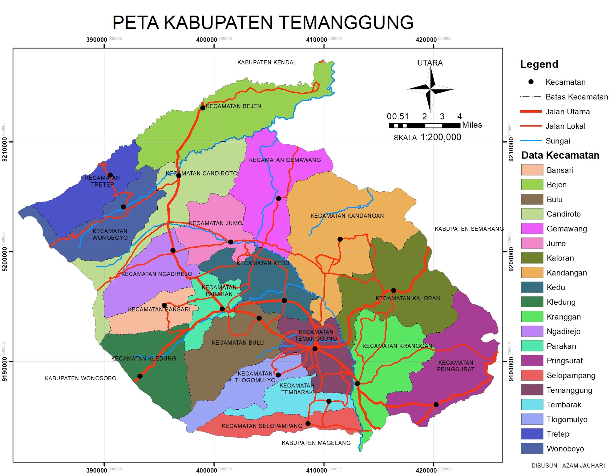 PETA KABUPATEN TEMANGGUNG