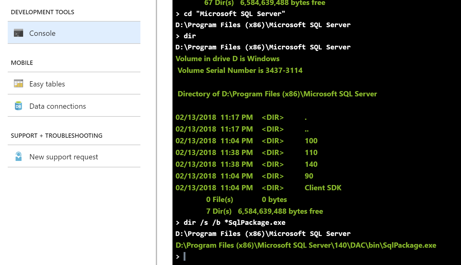 Using Sqlpackage Net 6 Edition How To Specify Datalog