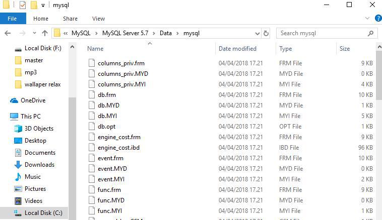 MySQL - Struktur File dan Folder MySQL - theparjo MySQL - Struktur File dan Folder MySQL - theparjo