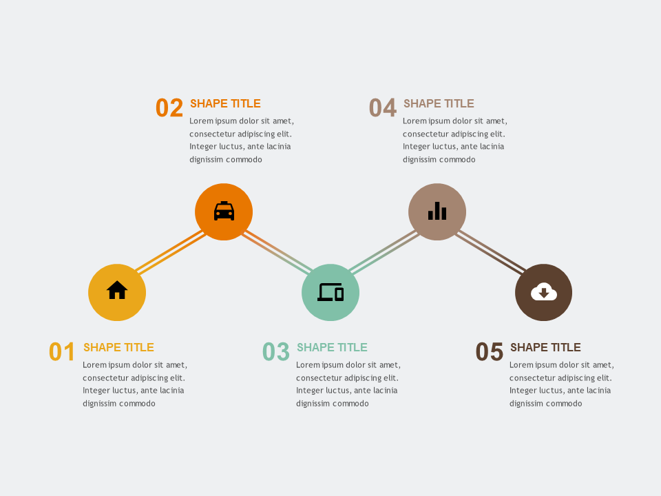 Linked Point Description PowerPoint Templates - PowerPoint Free