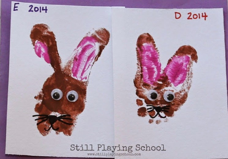 Foot Print Bunny Craft | Still Playing School