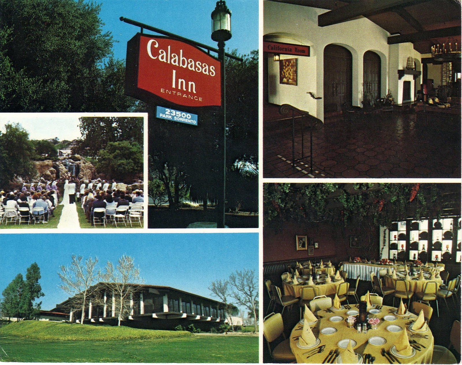 Wally Hollenstein's Calabasas Inn Postcard | San Fernando Valley Blog