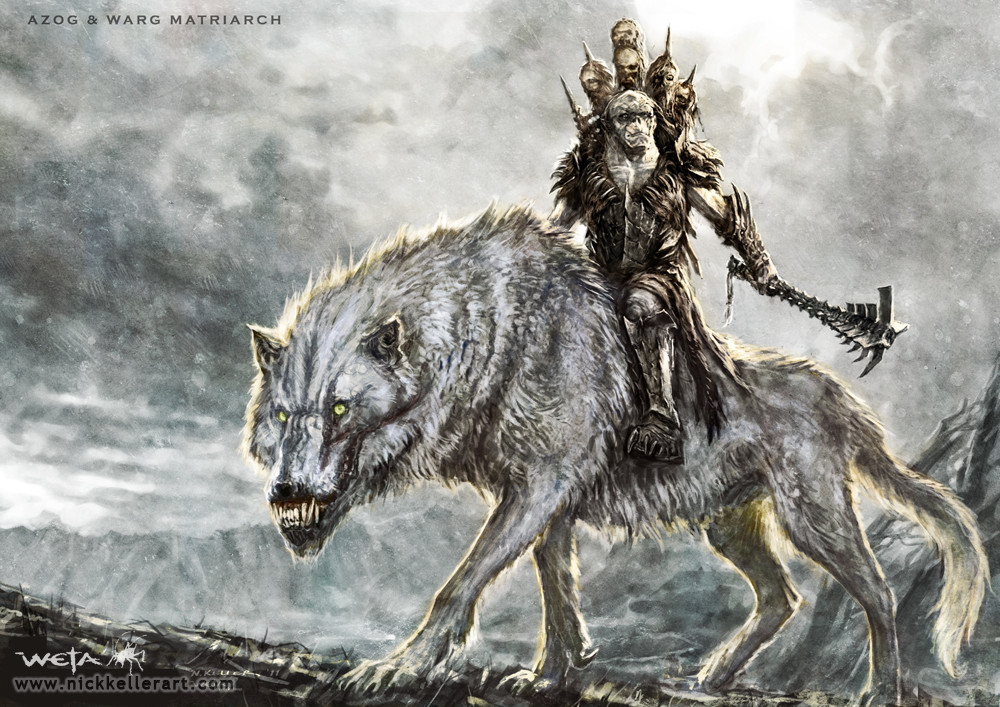 Warg Concept Art | J.R.R Tolkien - Enciclopédia Global™