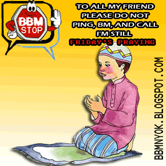 Animated BBM Display Pictures: Friday's Praying. BBM OFF