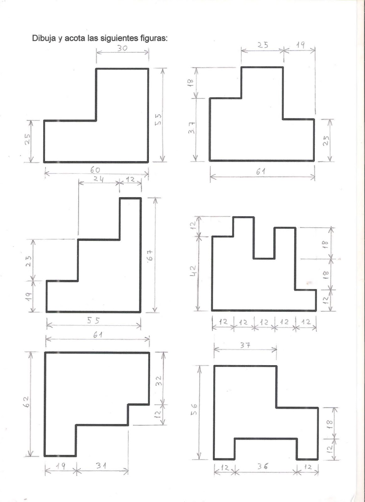 PROFETECNOTIC Tecnología 2º y 3º ESO. : SOLUCIÓN EJERCICIOS DE ACOTACIÓN.
