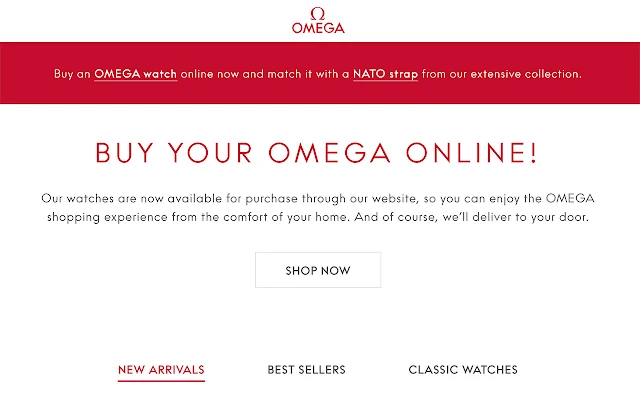 Omega launches its online shop in Europe | Time and Watches | The watch ...