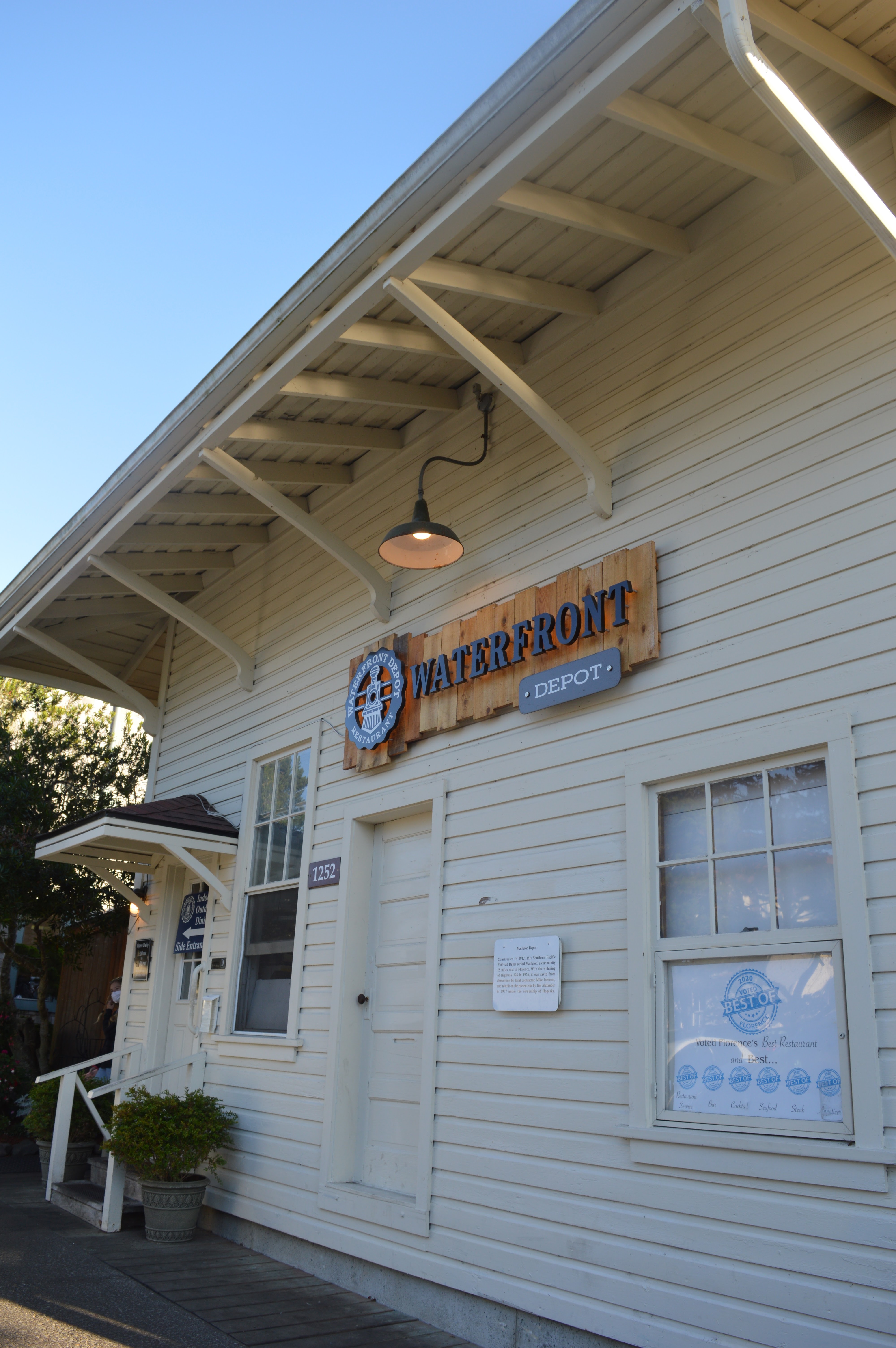 A Birthday dinner for my sons at the Waterfront Depot in Florence, OR