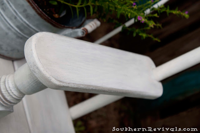 DIY Repurposed Metal Headboard Bench - Southern Revivals