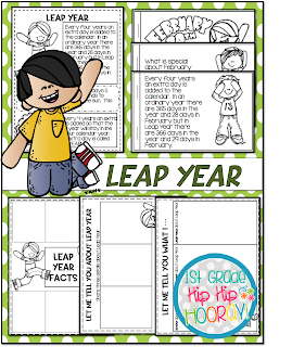 1st Grade Hip Hip Hooray!: Leap Year! February 29th!