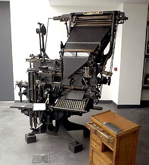 Procesos de Pre-Impresión: Tipografía- Composición mecánica: Linotipia 1885