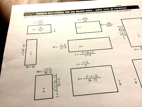 Scaffolded Math and Science: Graphing Rational Functions Reference Sheet