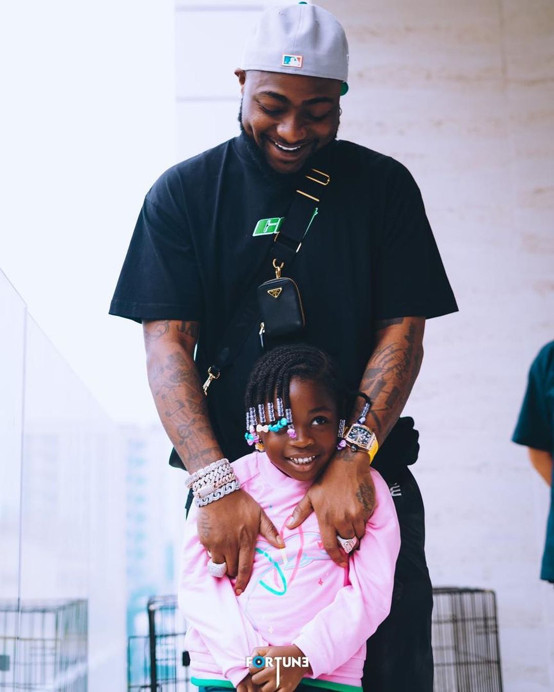 Photos of Davido and his first Daughter, Imade Adeleke