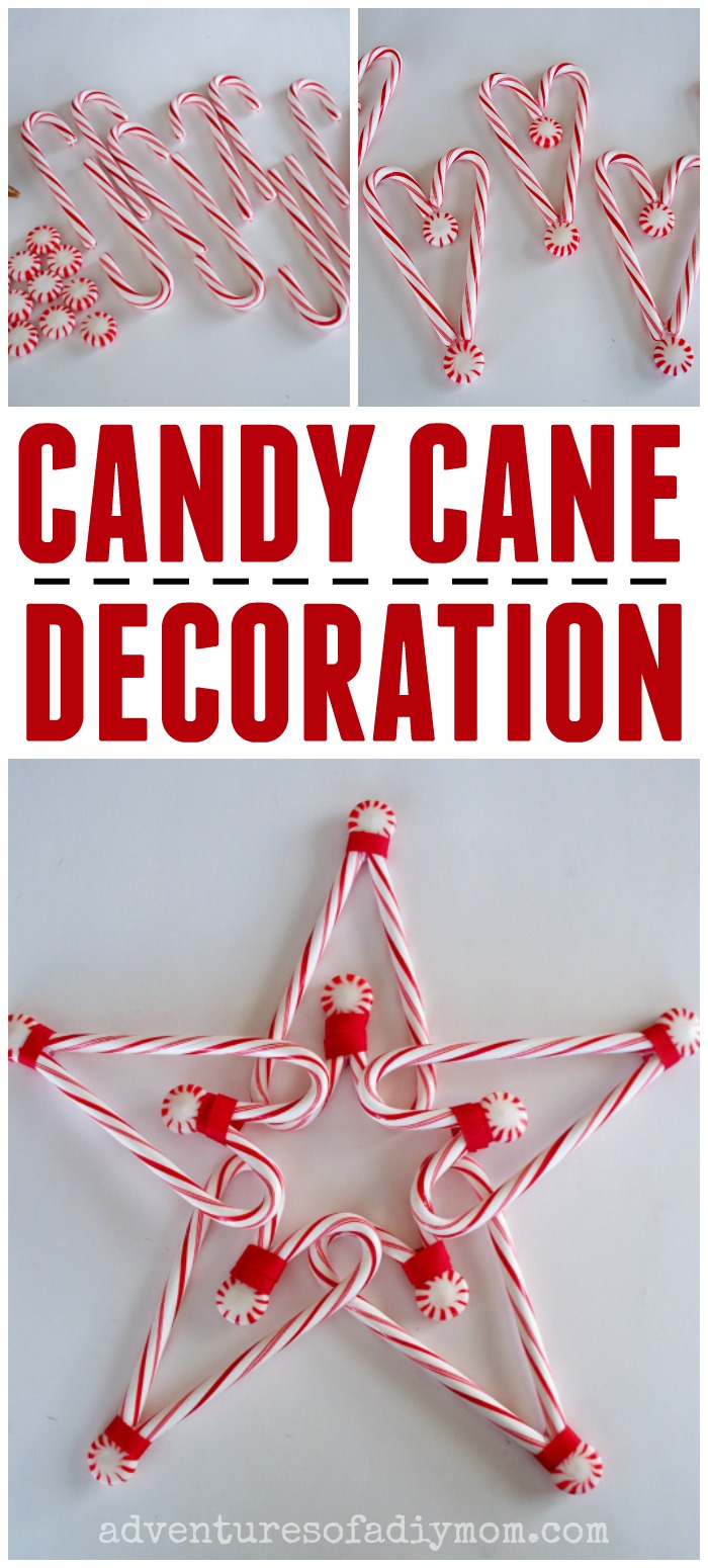 How to Make a Candy Cane Star Tree Topper - Adventures of a DIY Mom