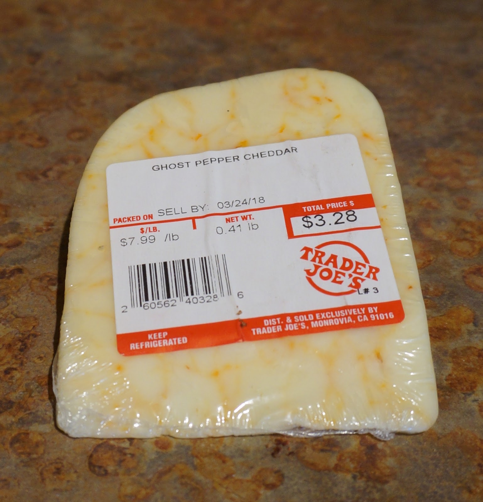Exploring Trader Joe's: Trader Joe's Ghost Pepper Raw Milk Cheddar Cheese