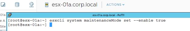 VMware vSphere | ESXi Host | Managing Maintenance Mode with SSH Commands