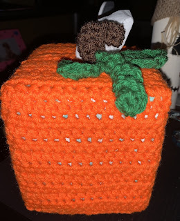 The Perfect Stitch...: Pumpkin Tissue Box Cover