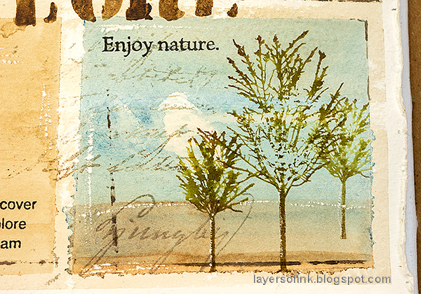 Layers of ink: Nature Art Journal Page