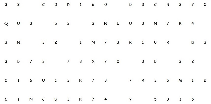 UNBOXING CODE: MENSAJE CODIFICADO
