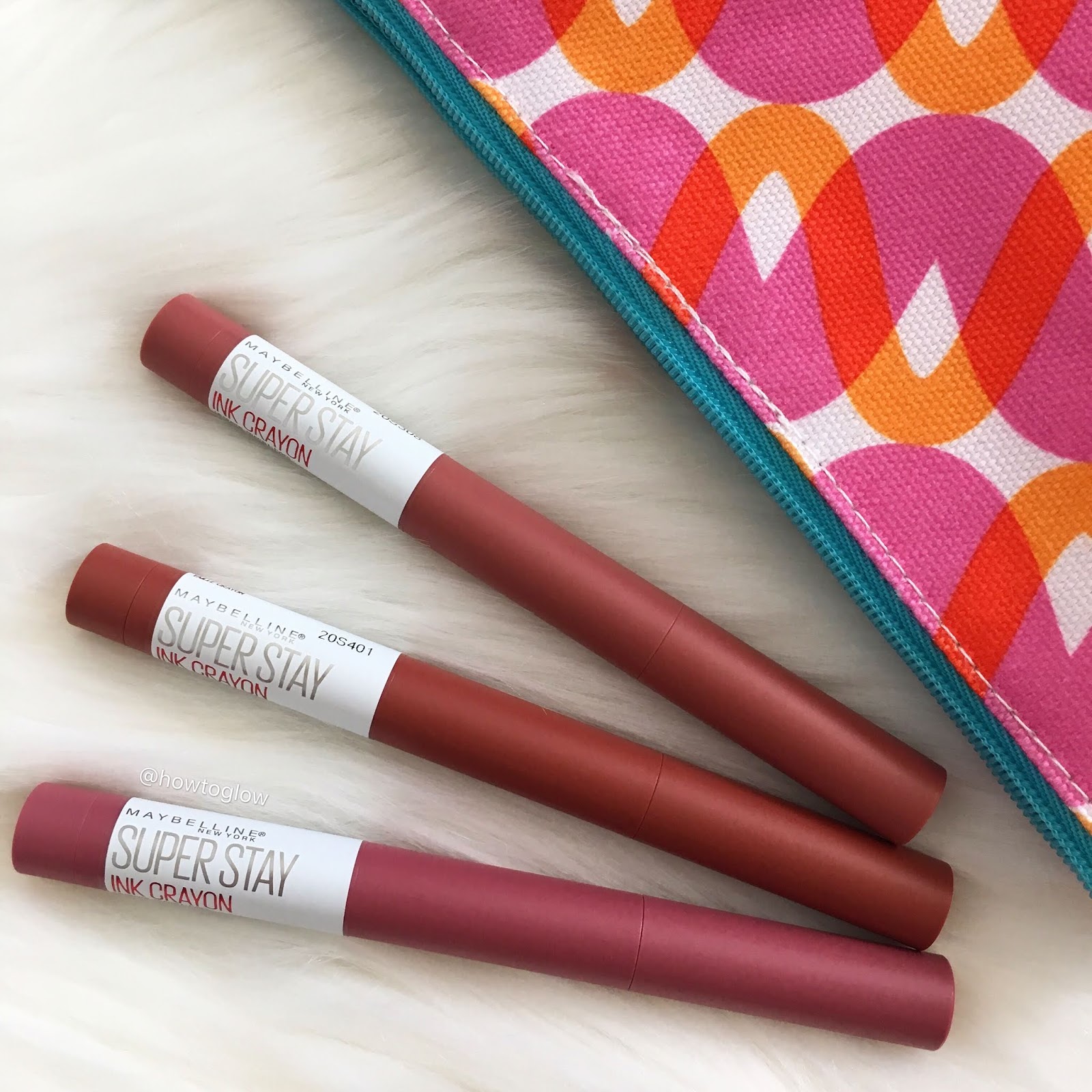 How To Glow: Maybelline SuperStay Ink Crayon Lipsticks Swatches