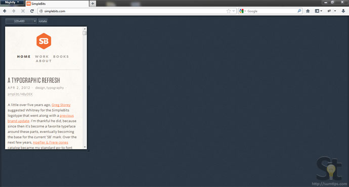 Firefox 15 Gets Responsive Mode And Layout View Developer Tools Sumtips