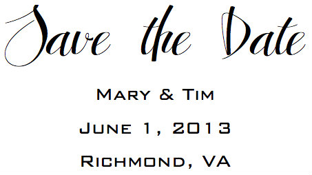 Fonts & Wedding Tidbits | 17 Apart