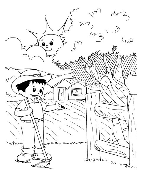 Dibujos Para Colorear Zona Rural - Dibujos Para Dibujar