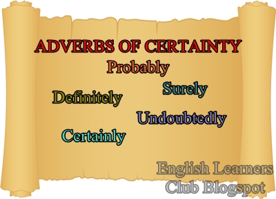 Adverbs of Certainty
