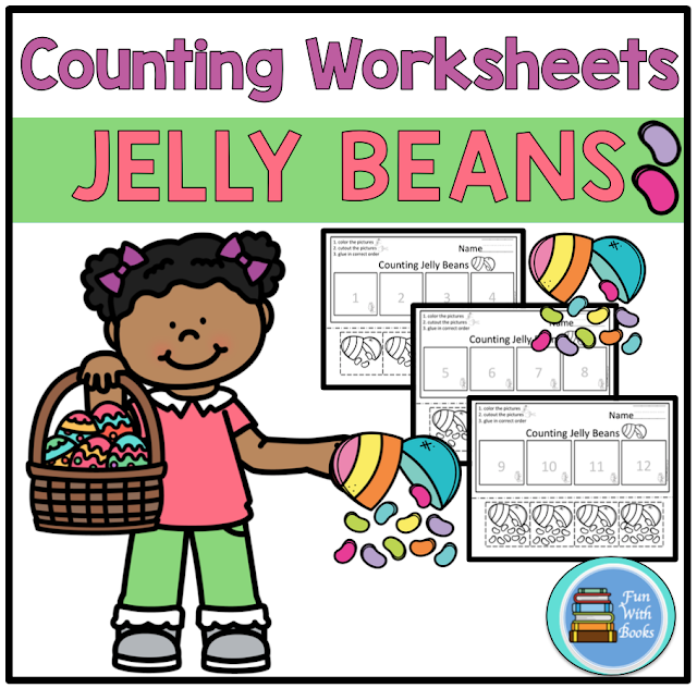 COUNTING JELLY BEANS MATH ACTIVITY $1.25 ~ Book Units by Lynn