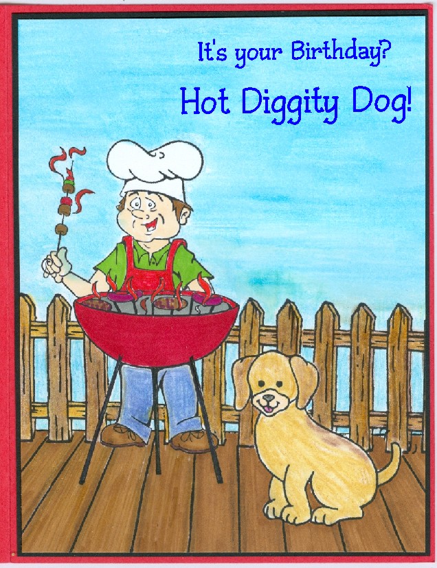DRS Designs Rubber Stamps: Hot Diggity Dog!