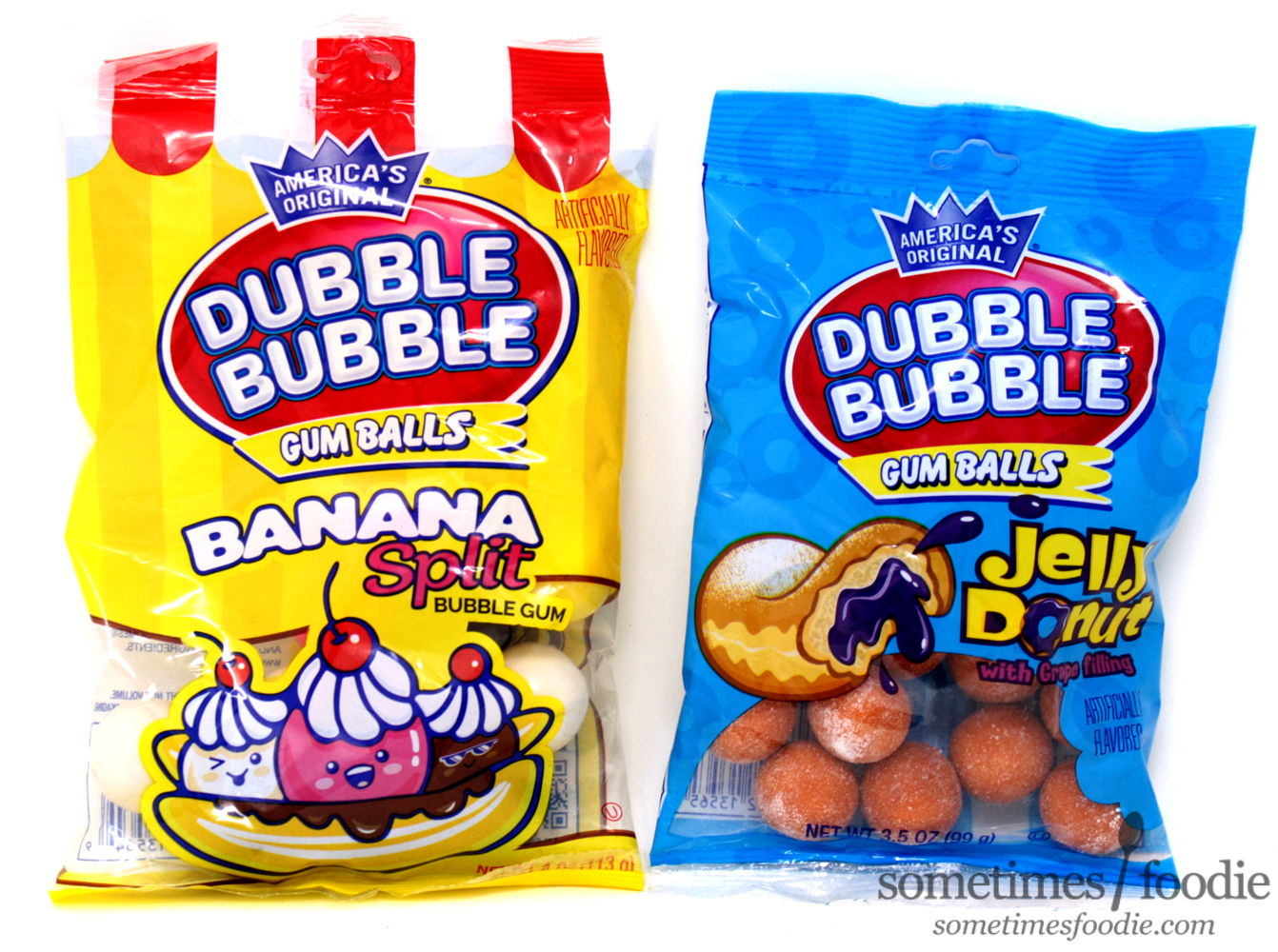 Sometimes Foodie: Jelly Donut and Banana Split Flavored Bubble Gum