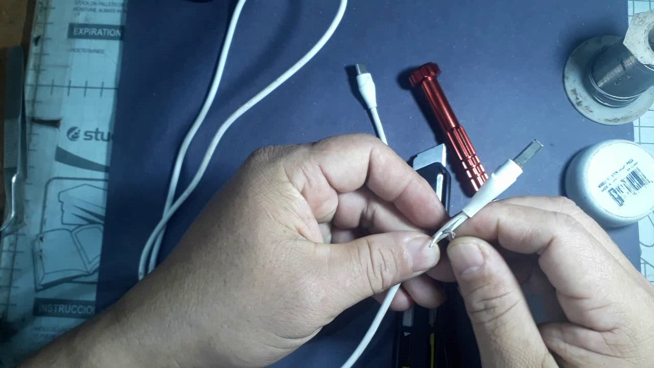 REPARAR CABLE USB TIPO C bien explicado paso a paso - JUANKYTUTORIALES ...