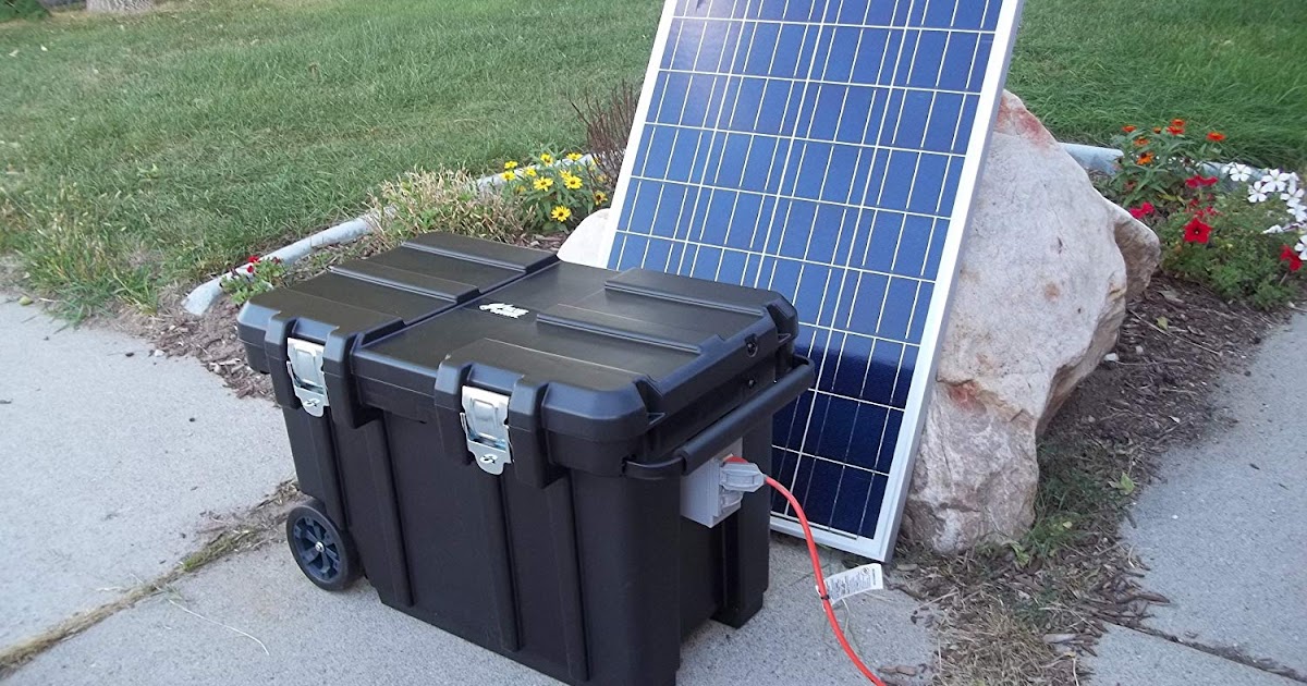 Portable solar power generator | Backyard Revolution