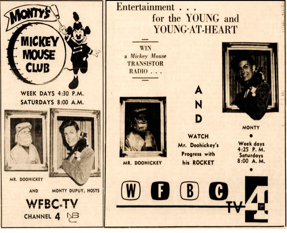 Vintage TV & Wrestling Nostalgia: Mr. Doohickey's Rocket on WFBC in 1964