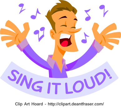 Clip Art Hoard: Sing it Loud - Sing Praises