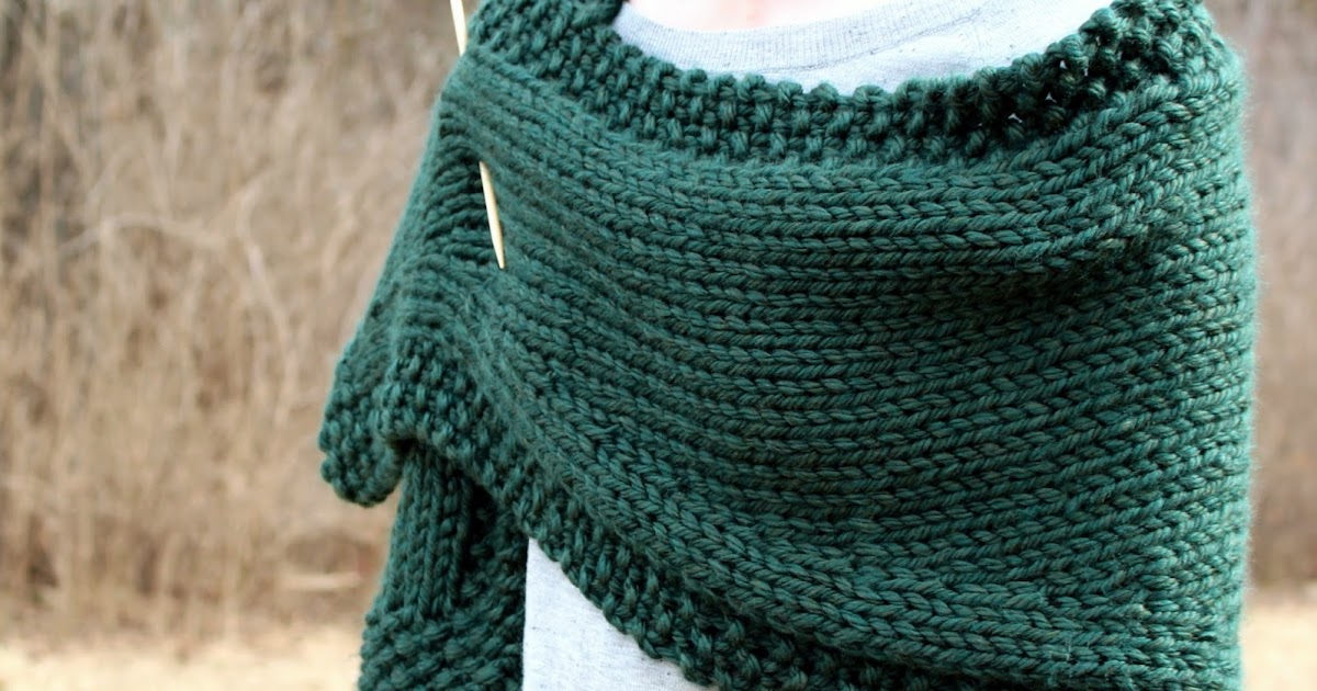 Fifty Four Ten Studio: "A Bit of Good Luck" Easy Shawl Knitting Pattern