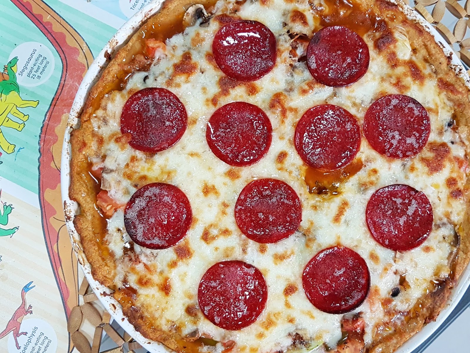 Maryam's Culinary Wonders: 1301. Chicken Crust Pizza