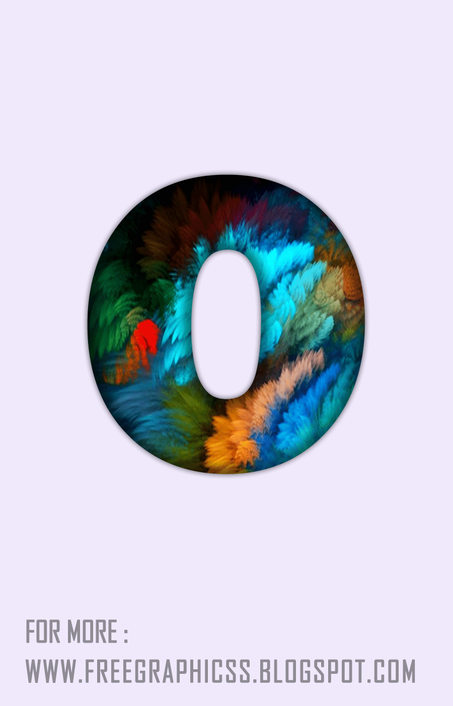 Colorful WORDS design Free Alphabets graphic design download