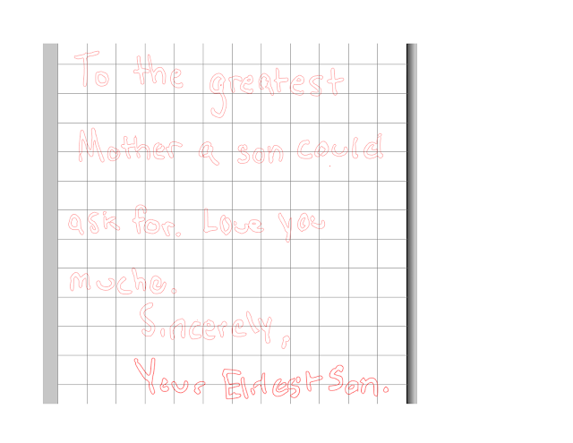 Pillow Created using Handwritten Note and Heat Transfer Vinyl